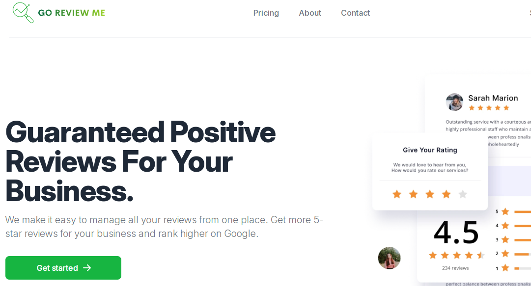 Go Review Me - Review Management Platform - Guaranteed Positive Reviews ...